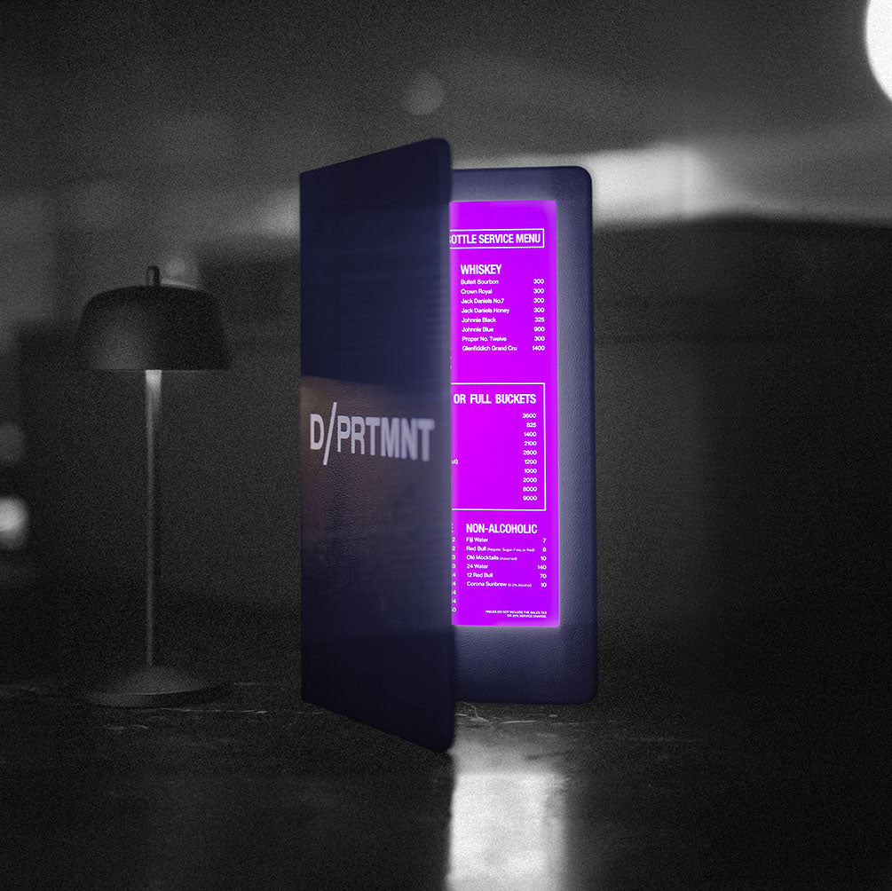 LED Book Menu: Light Up Menus for Trendy Nightclubs – Drip Nightclub ...